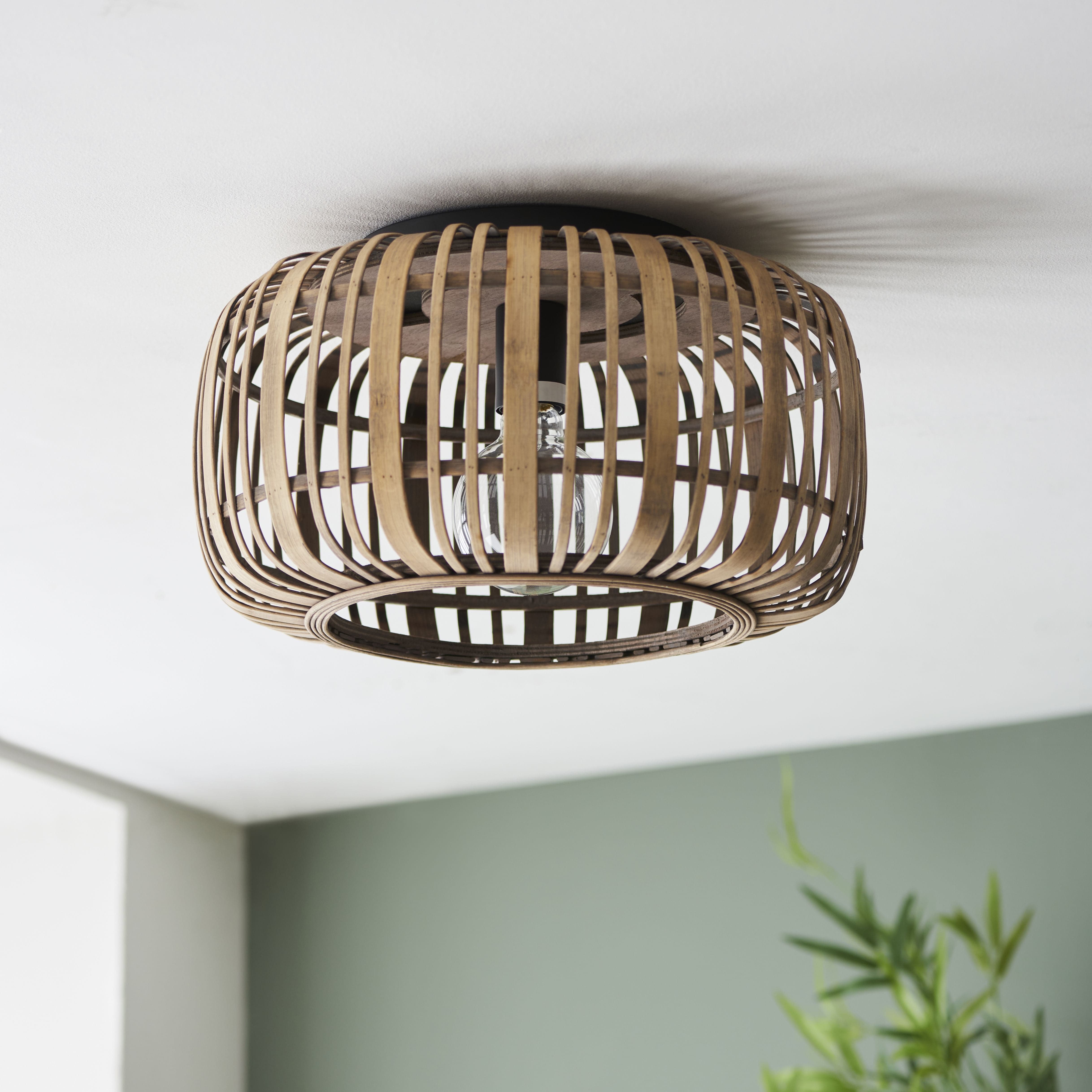 Mathias Ceiling Light Natural Bamboo – House of Isabella UK