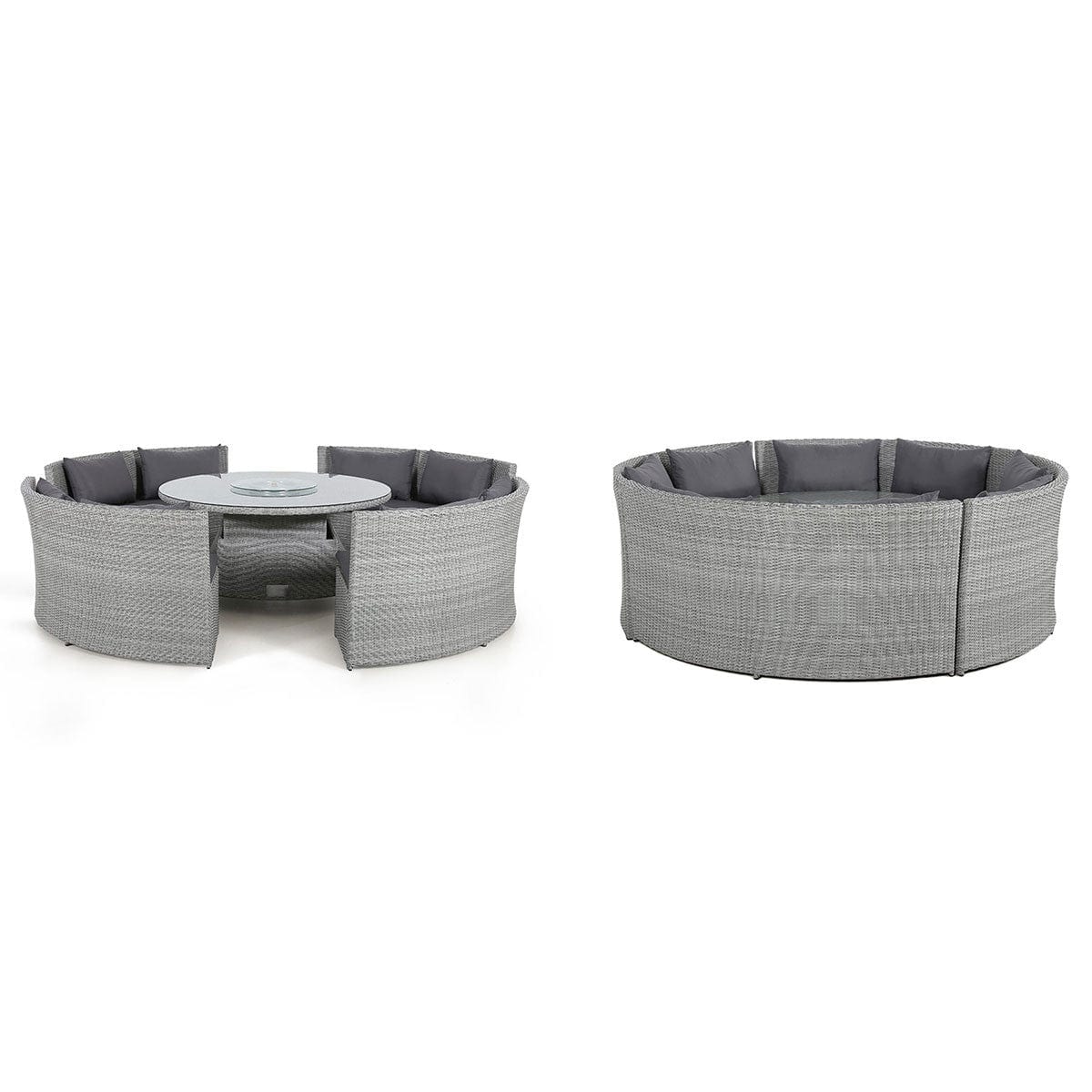 Ascot Round Sofa Dining Set with Rising Table– House of Isabella UK