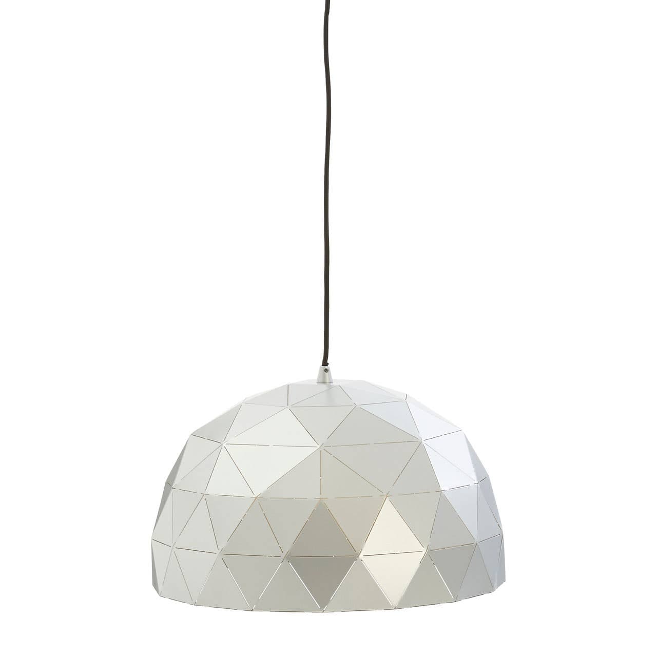 Mateo Small Silver Dome Pendant Light – House of Isabella UK
