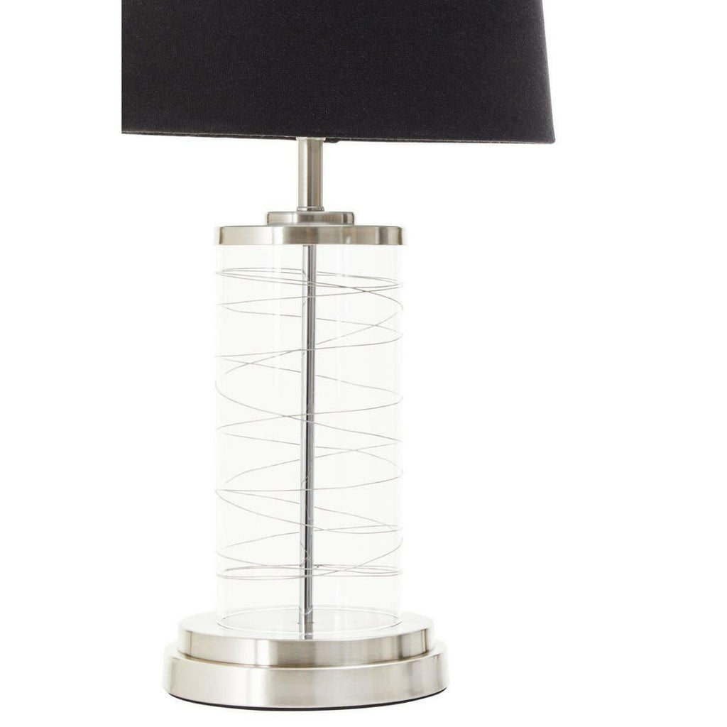 Zola Glass Cylindar Table Lamp– House of Isabella UK