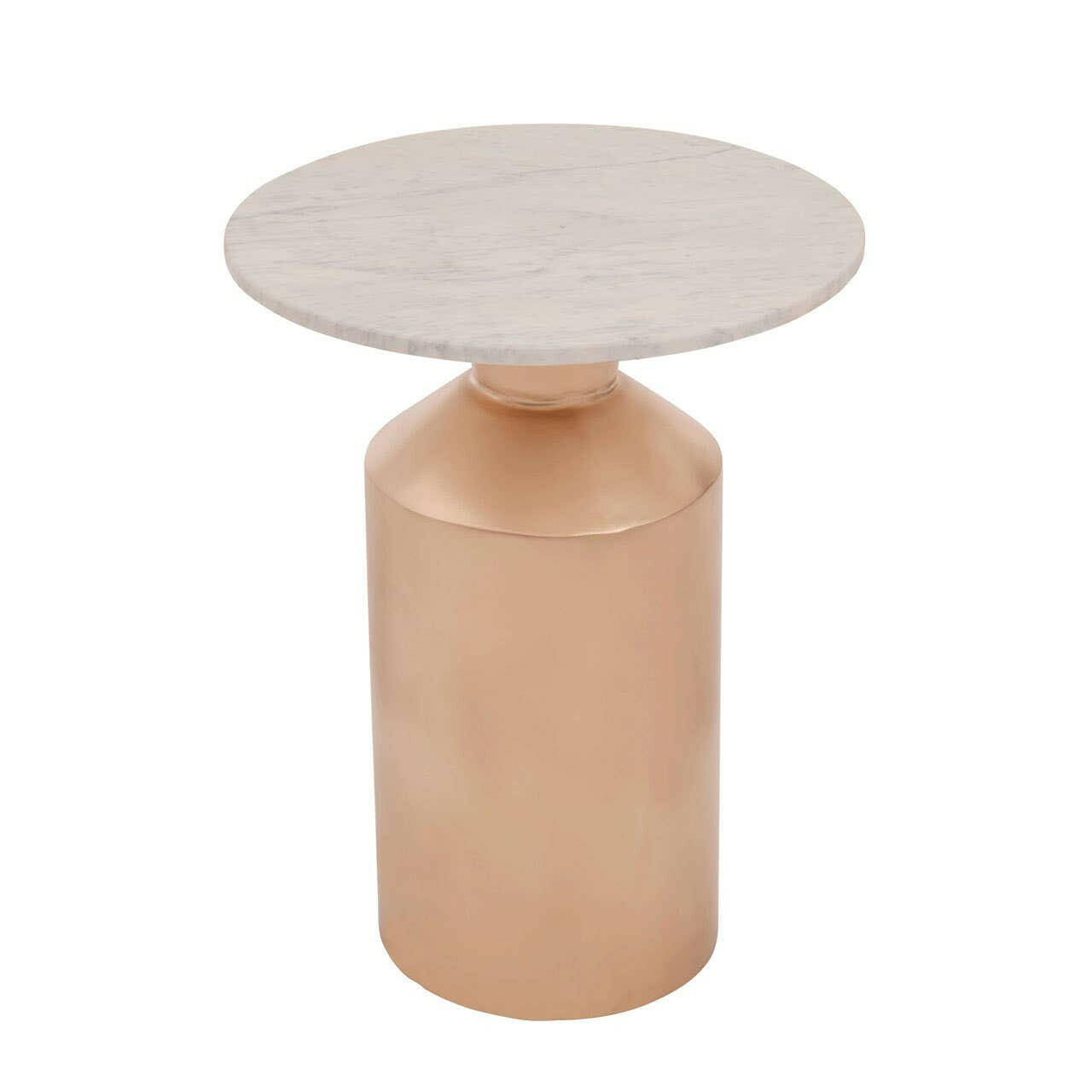 Amira Carrara Marble Top Gold Base Side Table– House of Isabella UK