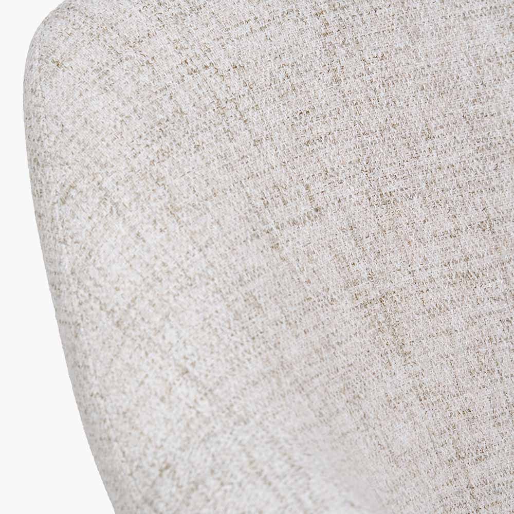 Rosolini Pebble Linen Mix and Black Metal Swivel Rise and Fall Chair ...