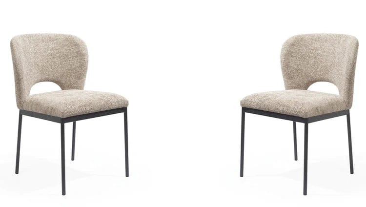 Wolfie Dining Chair - Set of 2 -Taupe – House of Isabella UK