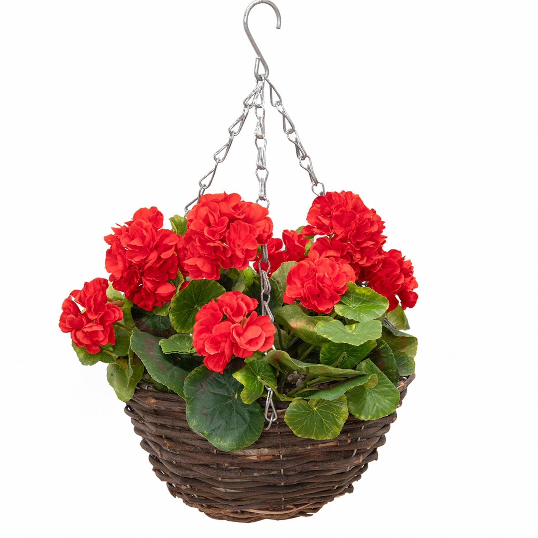 HB Geranium Red Hanging Basket 25cm – House of Isabella UK