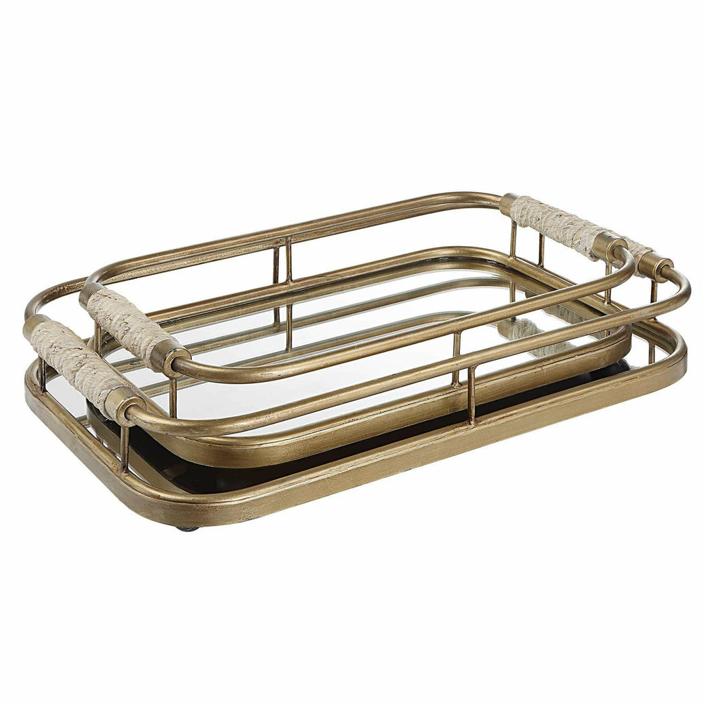Rosea Brushed Gold Trays, S/2– House of Isabella UK