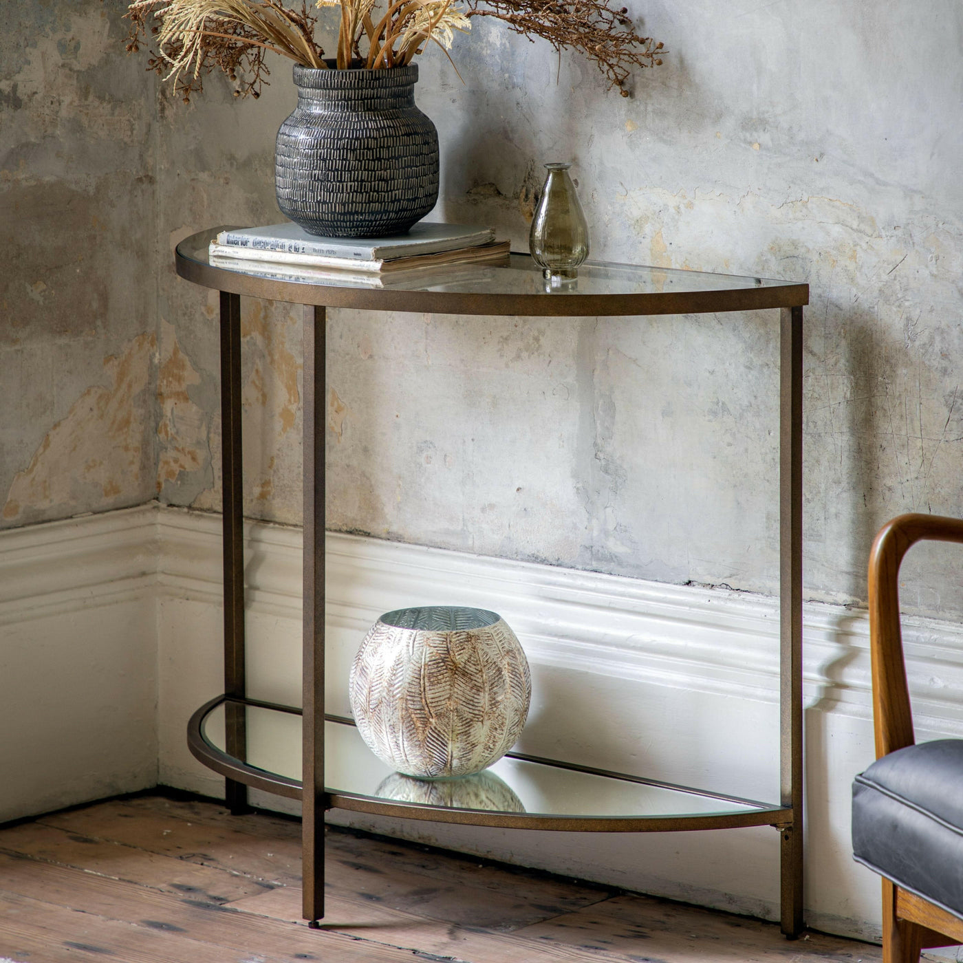 Castlederg Console Table - Champagne– House of Isabella UK