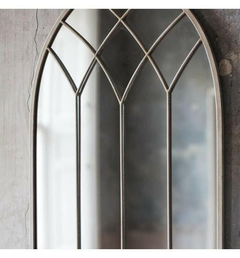 Freathy Cream Arched Window Mirror 37.5x19.5" – House of Isabella UK