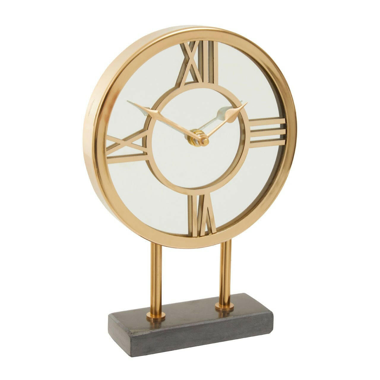 Mateo Black Marble Base Clock– House of Isabella UK