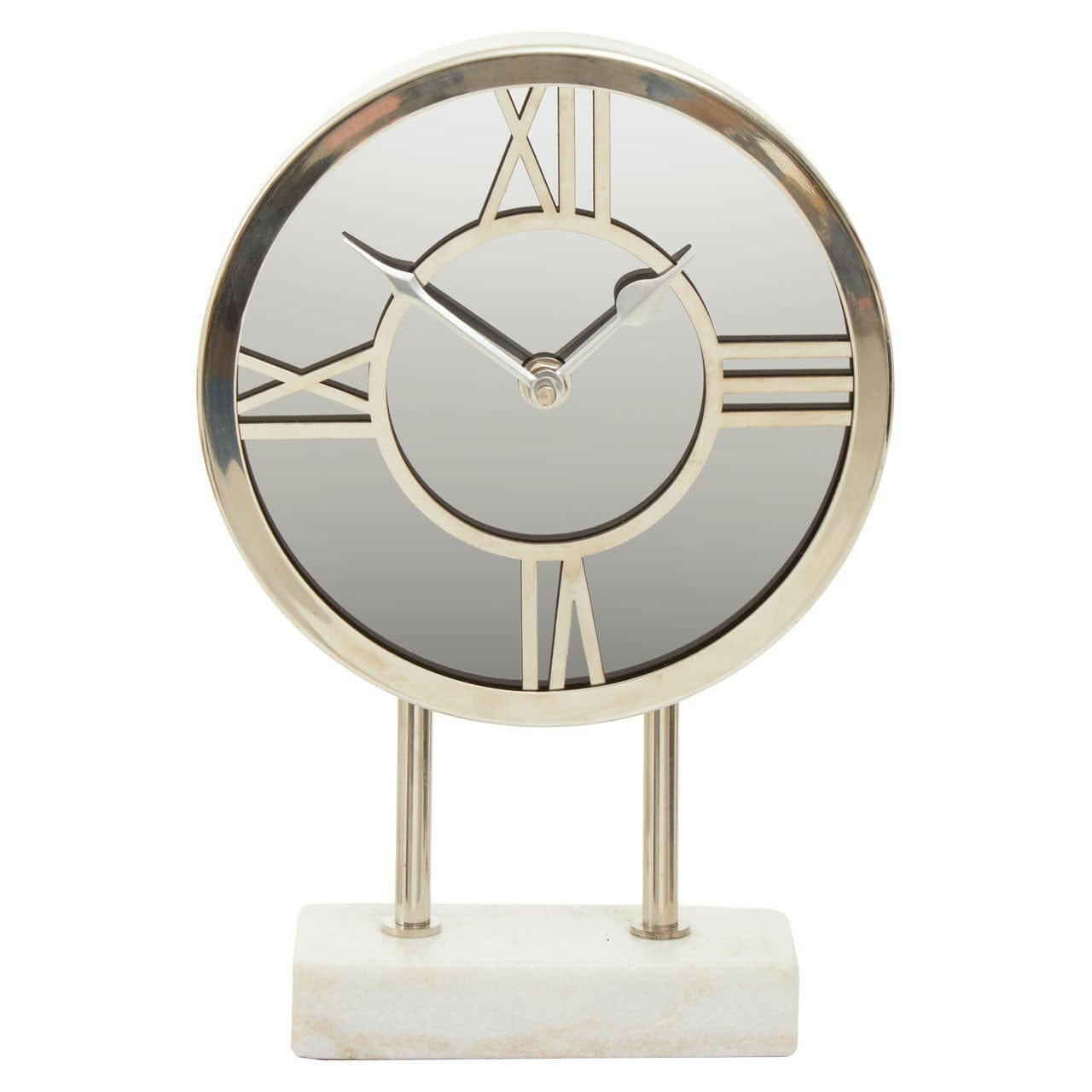 Mateo White Marble Base Clock– House of Isabella UK