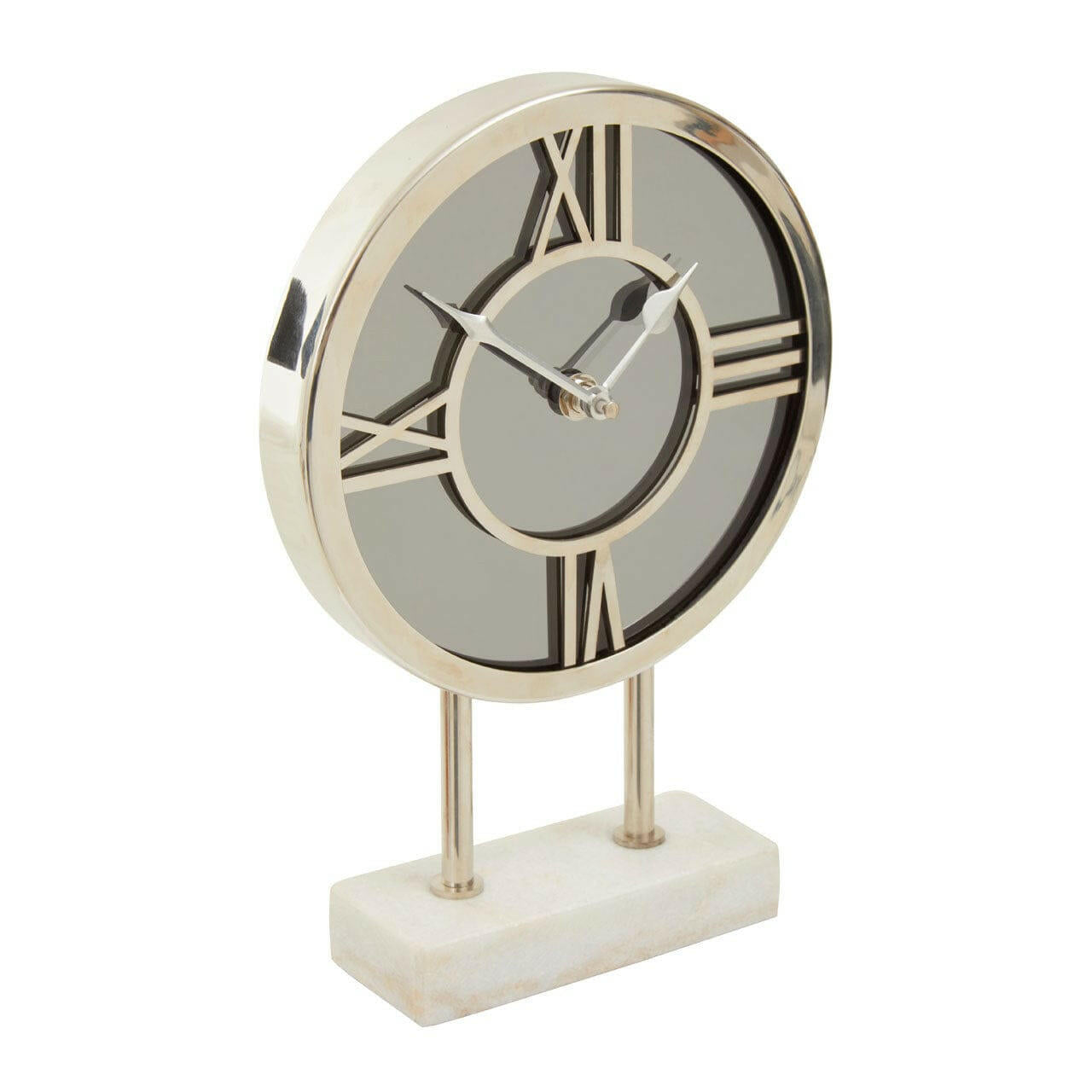 Mateo White Marble Base Clock– House of Isabella UK