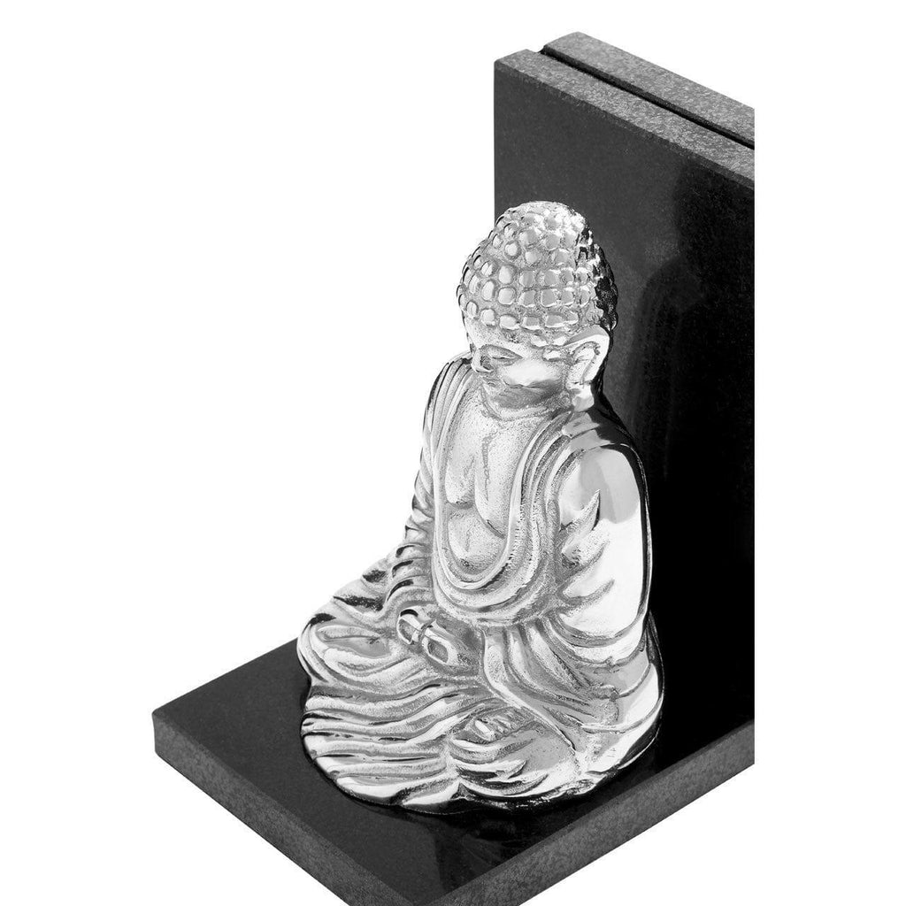 Set Of 2 Buddha Bookends With Marble Base– House of Isabella UK
