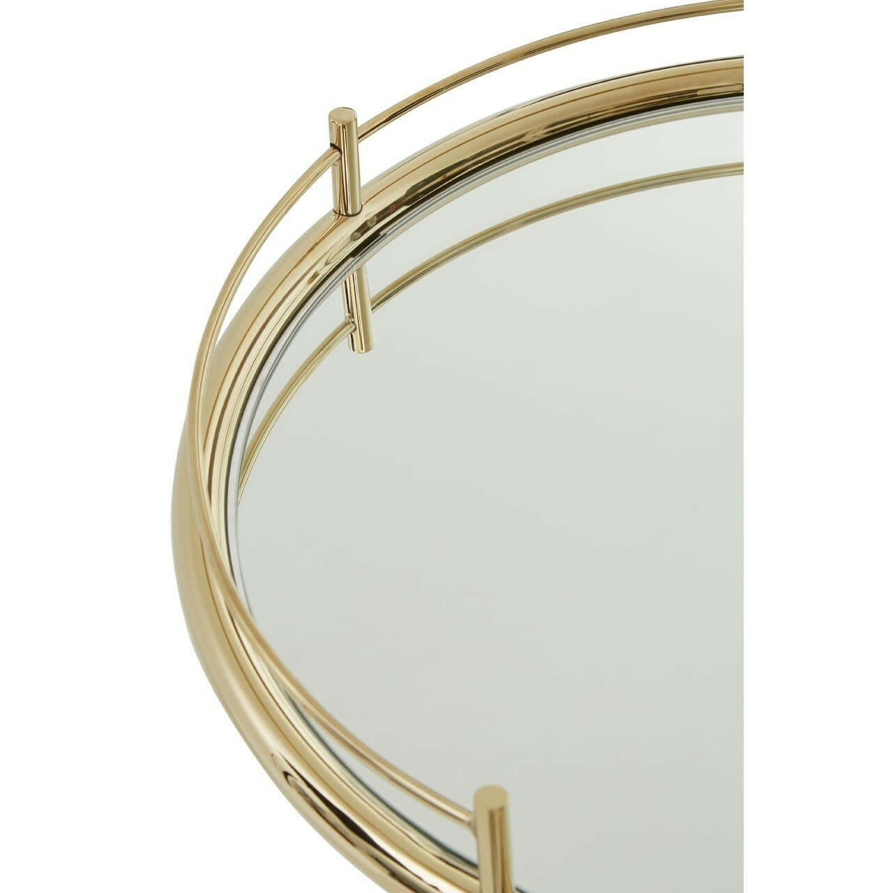 Orzo Trolley Mirror with Warm Metallic Frame– House of Isabella UK