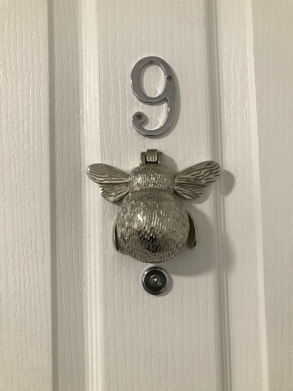 Chrome Bee Door Knocker– House of Isabella UK