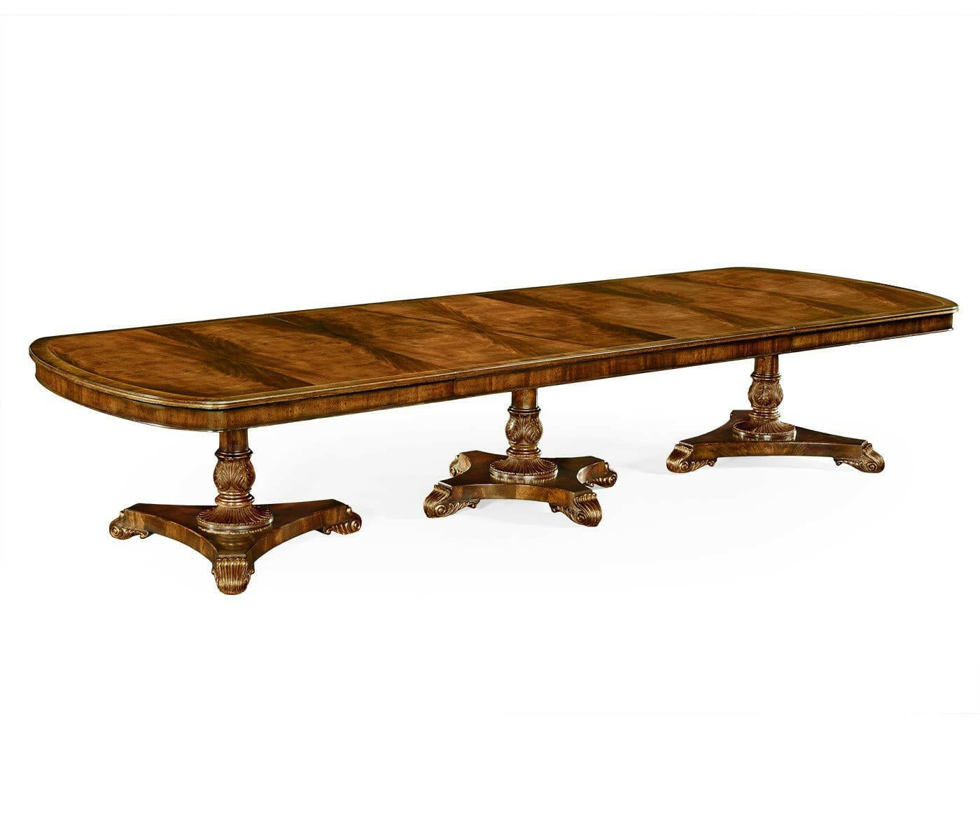Jonathan Charles Dining Table Regency Triple Pedestal - No Gilding ...
