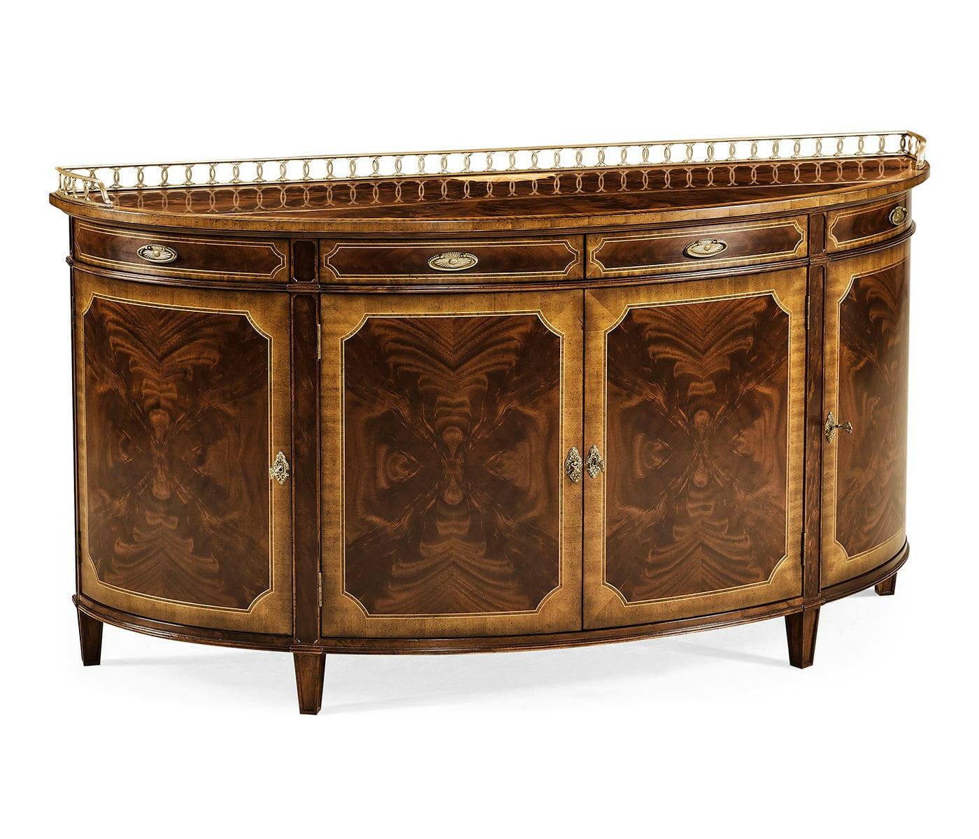 Jonathan Charles Large Demilune Sideboard Georgian– House of Isabella UK