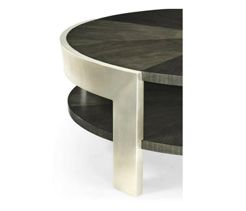 Jonathan Charles Round Coffee Table in Dark Grey Walnut – House of ...