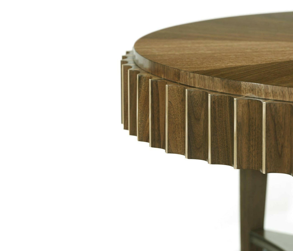 Jonathan Charles Round Coffee Table Reeded– House of Isabella UK