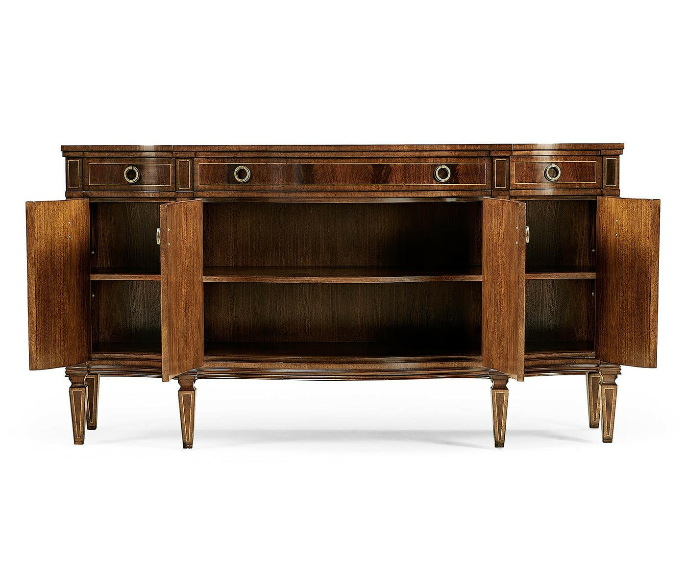 Jonathan Charles Living Jonathan Charles Serpentine Sideboard with Four ...