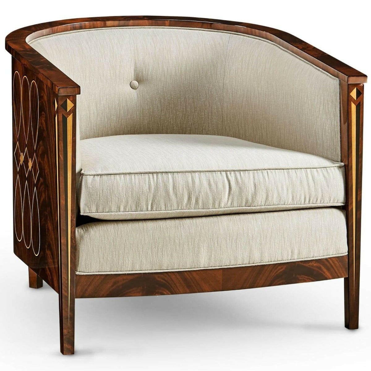 Jonathan Charles Tub Chair Biedermeier Mahogany in Castaway– House of ...