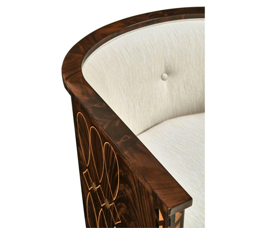 Jonathan Charles Tub Chair Biedermeier Mahogany in Castaway– House of ...