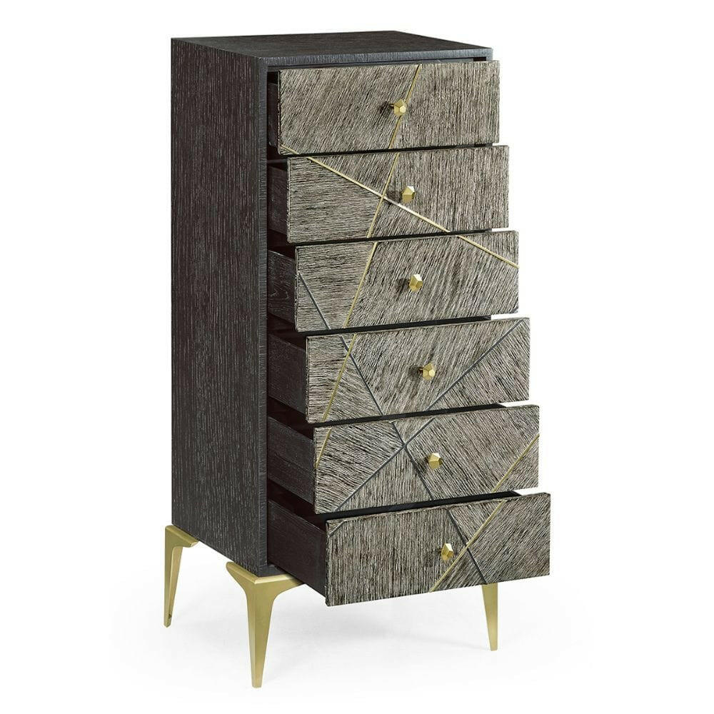 Jonathan Charles Tall Chest of Drawers Transitional - Dark French Oak ...
