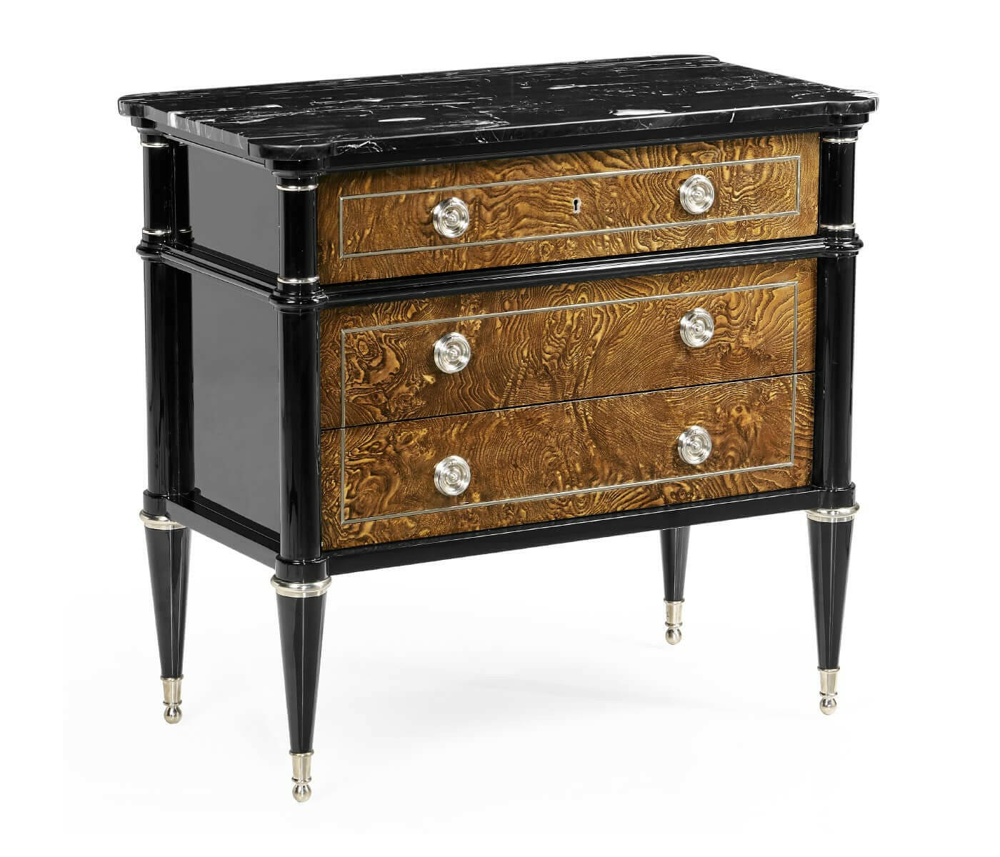 Jonathan Charles Wisconsin Bedside Table with Marble Top– House of ...