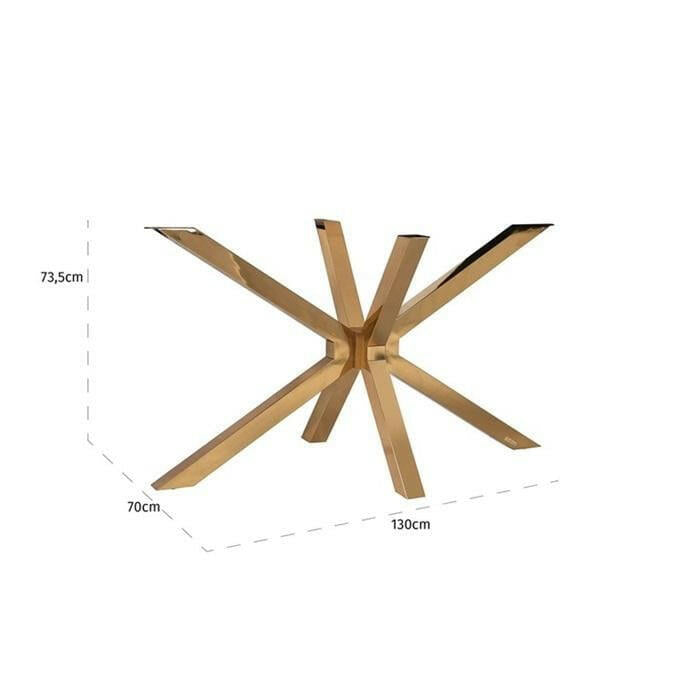 Dining table leg Matrix gold Conrad– House of Isabella UK